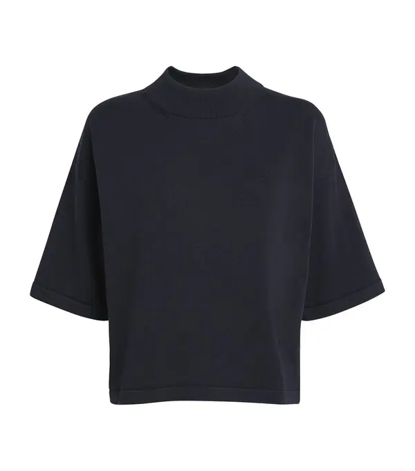 Falke Silk-cotton Mock-neck Top