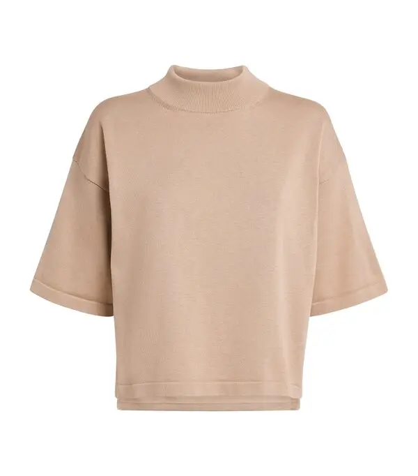 Falke Silk-cotton Mock-neck Top