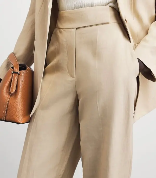 JOSEPH Linen-blend Aix Trousers