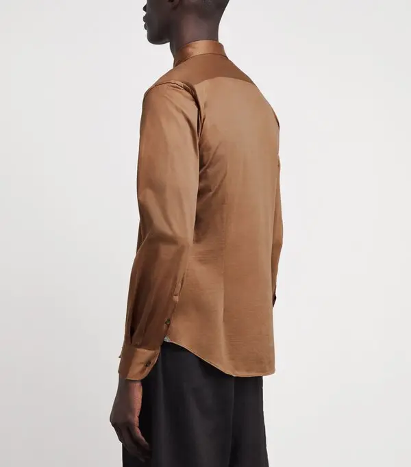 Corneliani Cotton Long-sleeve Shirt - Beige