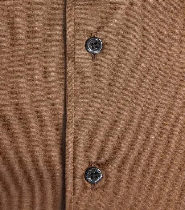 Corneliani Cotton Long-sleeve Shirt - Beige