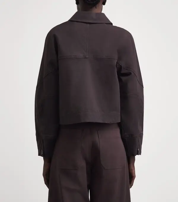 ME+EM Cotton Twill Jacket - Brown