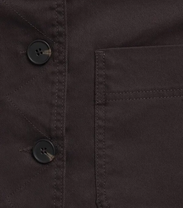 ME+EM Cotton Twill Jacket - Brown