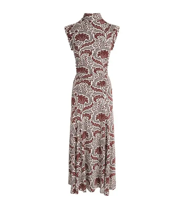 ME+EM Floral High-neck Maxi Dress