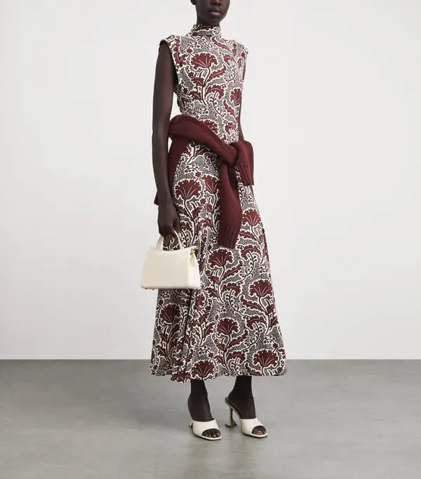 ME+EM Floral High-neck Maxi Dress