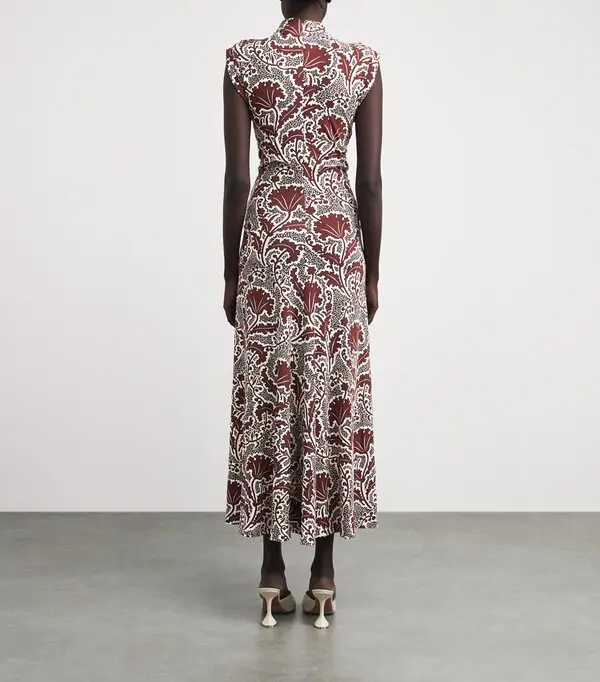 ME+EM Floral High-neck Maxi Dress