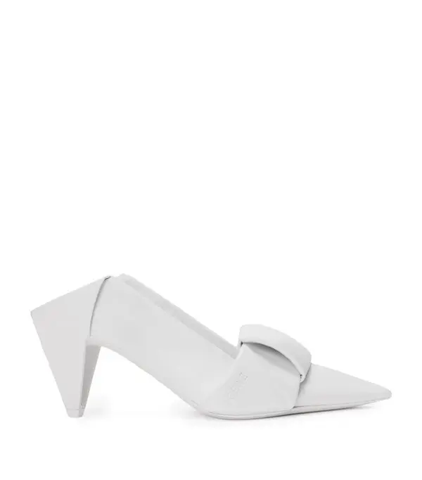Loewe Origami Heeled Mules 70 - White