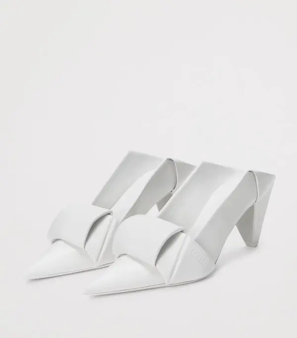 Loewe Origami Heeled Mules 70 - White