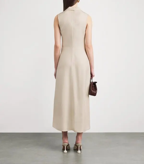 RETORI Silk Wrap Maxi Dress
