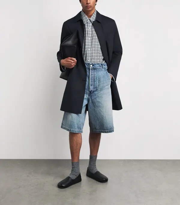 SYSTEM Cotton-blend Relaxed Check Shirt