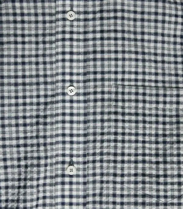 SYSTEM Cotton-blend Relaxed Check Shirt