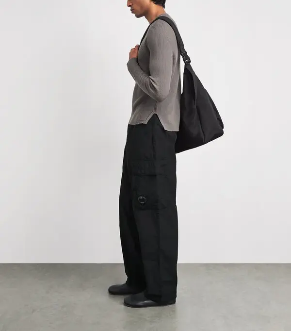 C.P. COMPANY Lens Cargo Trousers - Black