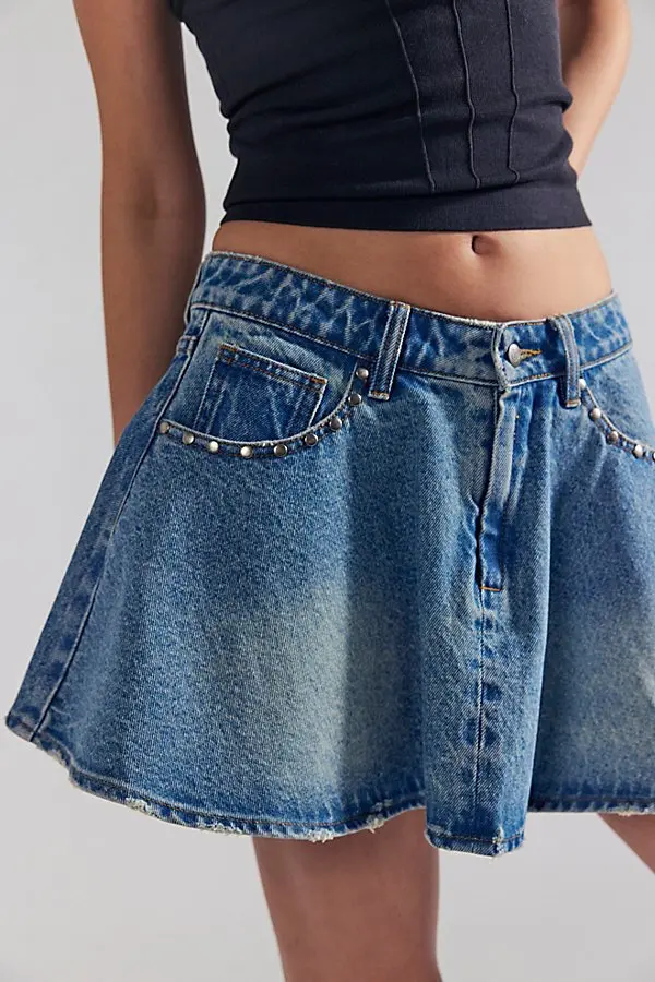 UNDERSTATED LEATHER Dakota Denim Mini Skirt