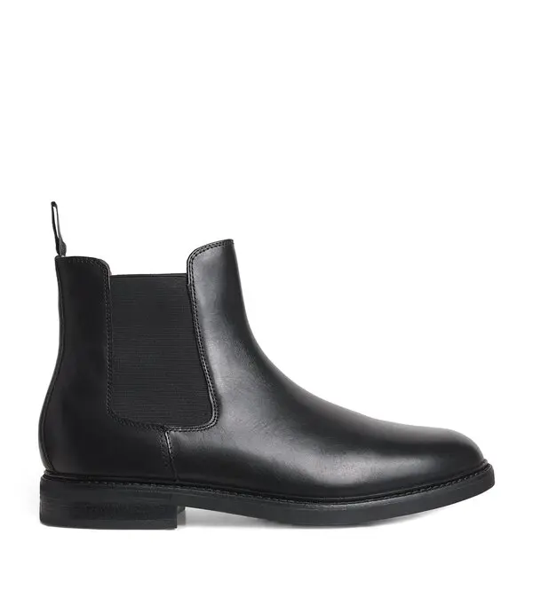 Polo Ralph Lauren Leather Asher Chelsea Boots - Black