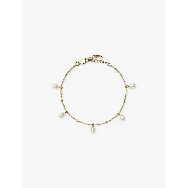 MISSOMA Baya Baroque Pearl Charm Bracelet - Gold