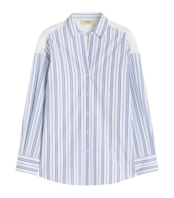 Max Mara Cotton Poplin Embroidered Shirt