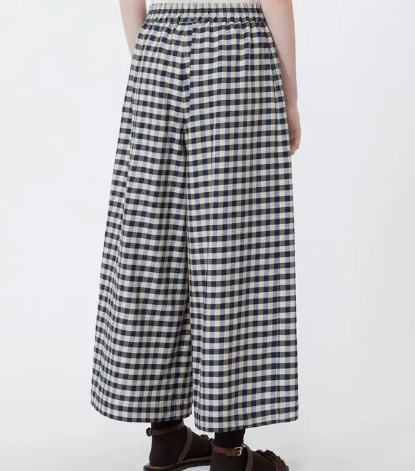 Max Mara Check Print Trousers