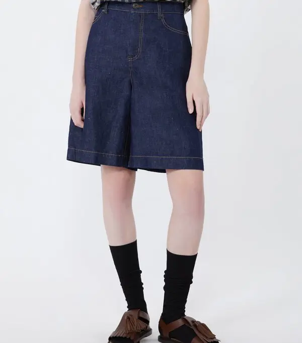 Max Mara Denim Shorts - Blue
