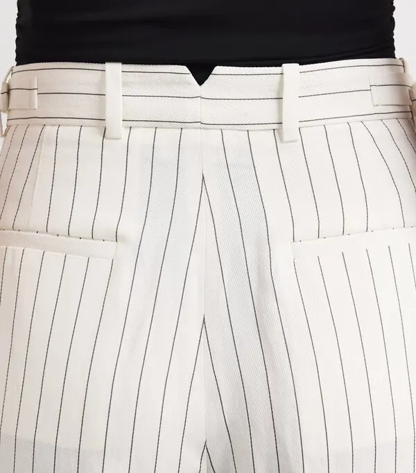 Sandro Stripe Wide-leg Trousers