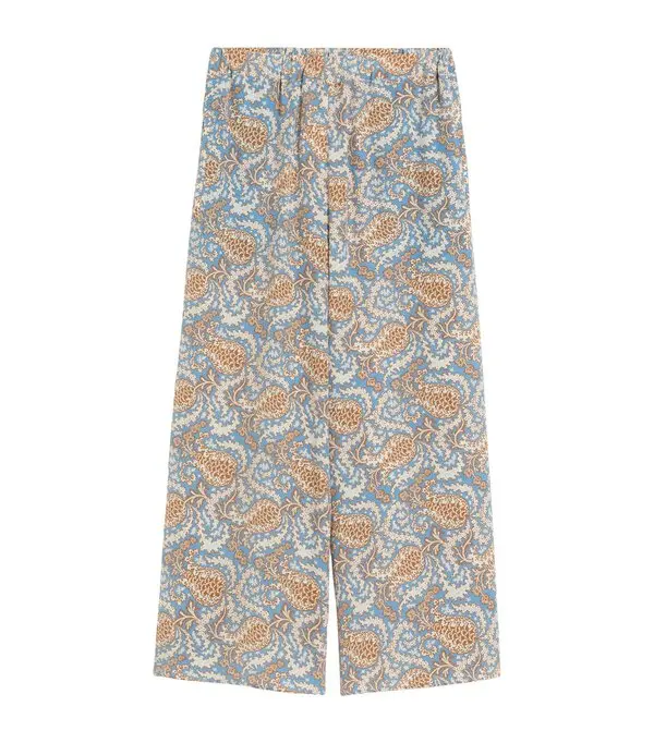 Max Mara Cropped Printed Trousers