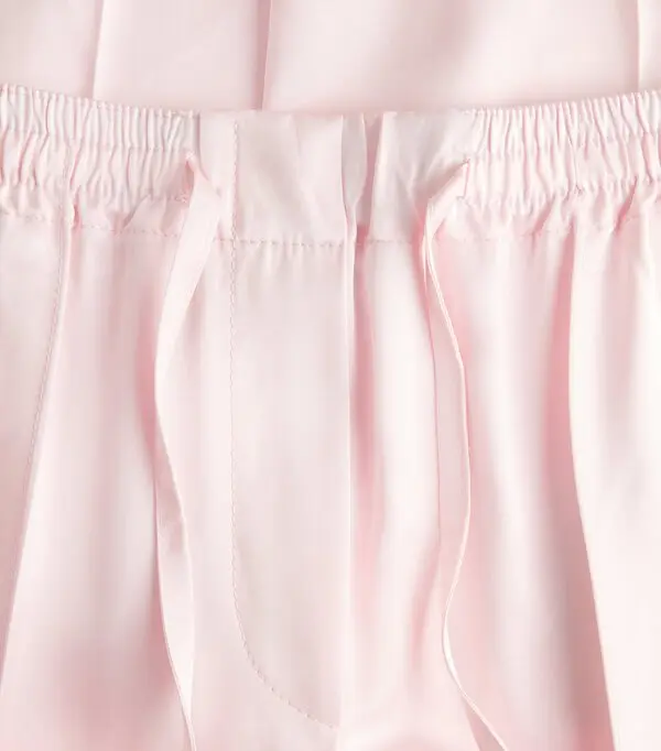 Sandro Satin Wide-leg Trousers - Pink