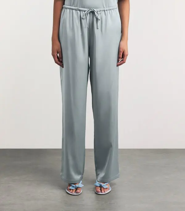 Stylein Meike Wide-leg Trousers - Blue