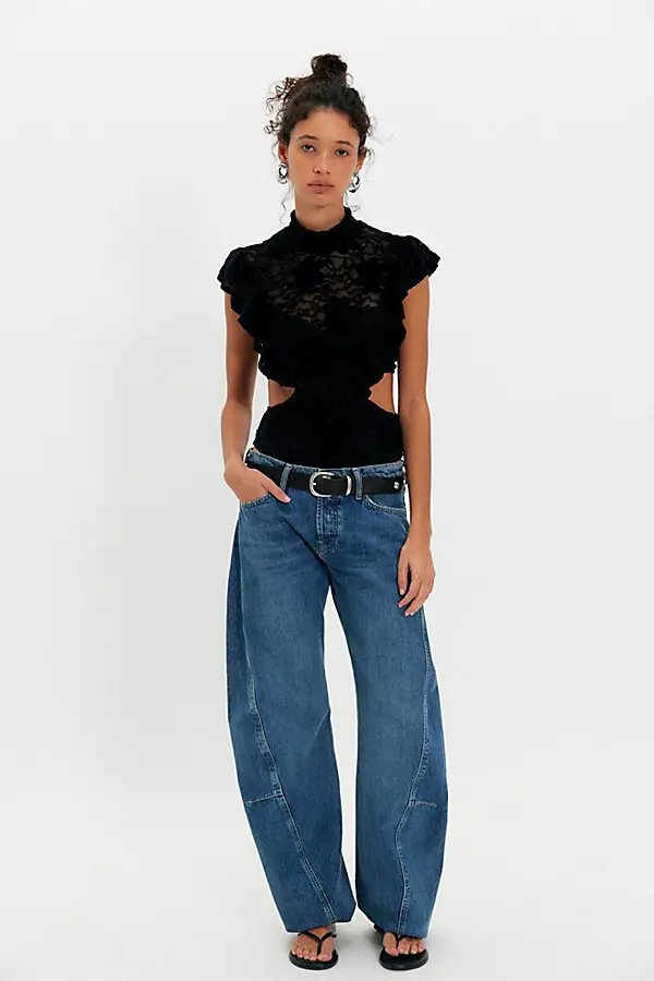 NIGHTCAP Fleur Lace Apron Bodysuit