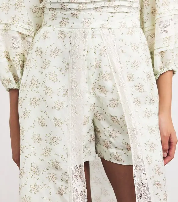 Sandro Floral-print Maxi Skort - Pink