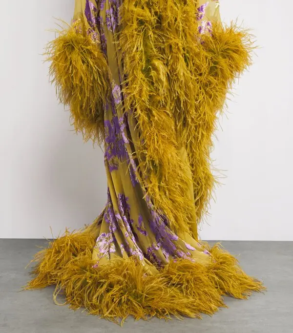 TALLER MARMO Silk-blend Jacquard Robe