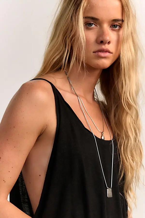 Free People We The Free Shoreside Tank - Black