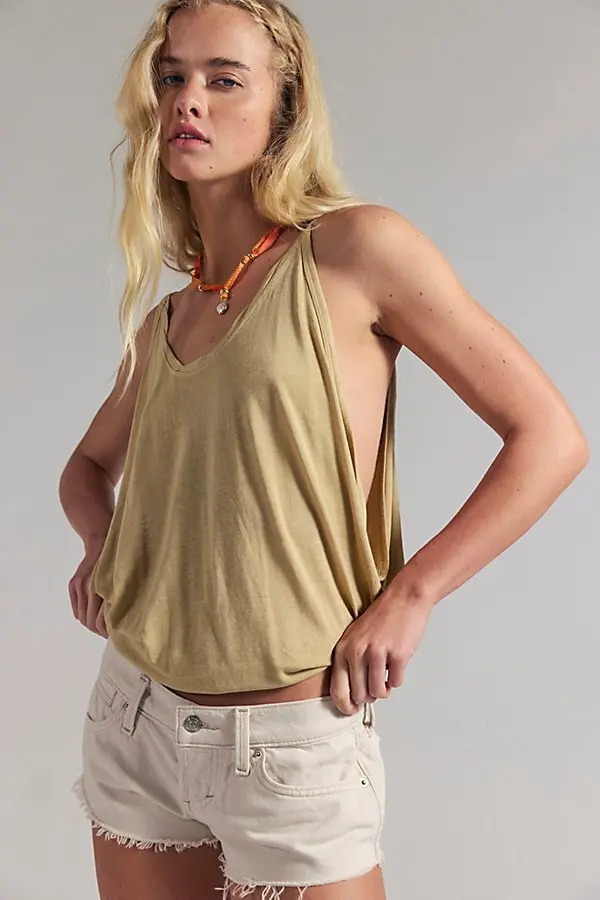 Free People We The Free Shoreside Tank - Desert Wind