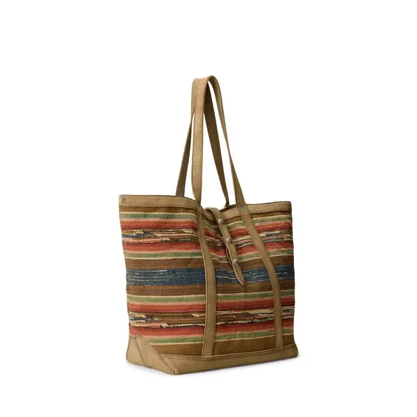 Ralph Lauren Handwoven Jacquard Tote