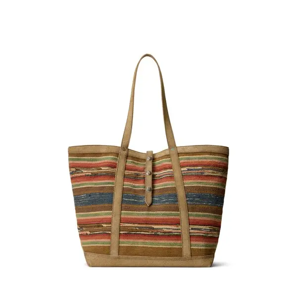 Ralph Lauren Handwoven Jacquard Tote