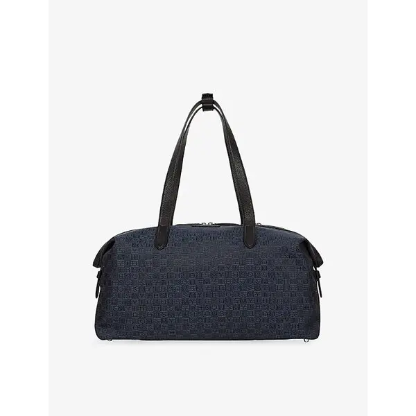 Smythson Small Canvas Travel Bag - Navy