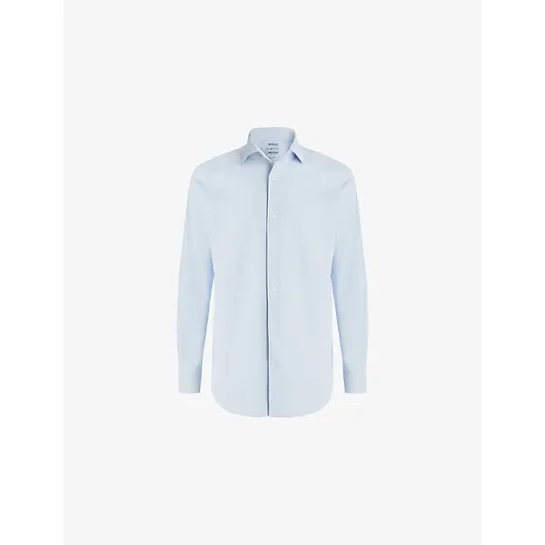 Boggi Milano Regular-fit Japanese Jersey Polo Shirt - Light Blue