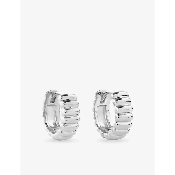 Astley Clarke Aurora Ridge Huggie Earrings - Sterling Silver