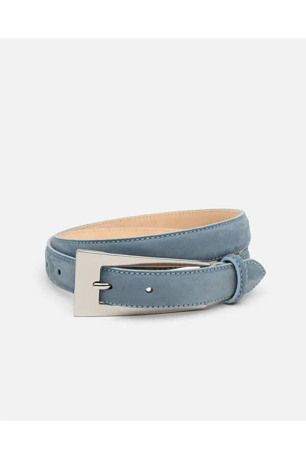 AUREUM No. 10 Leather Belt - Silver