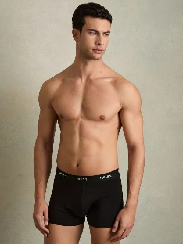 REISS Heller Stretch-cotton Logo-waistband Boxers 3 Pack