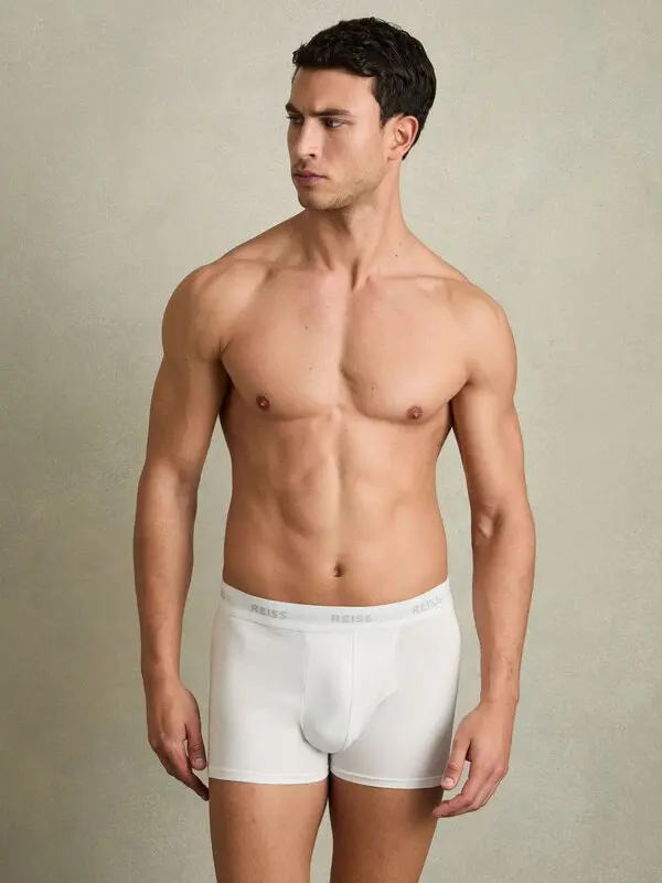 REISS Heller Stretch-cotton Logo-waistband Boxers 3 Pack