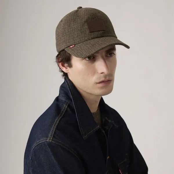 LEVI'S Relaxed Heritage Cap - Houndstooth Cord Kha