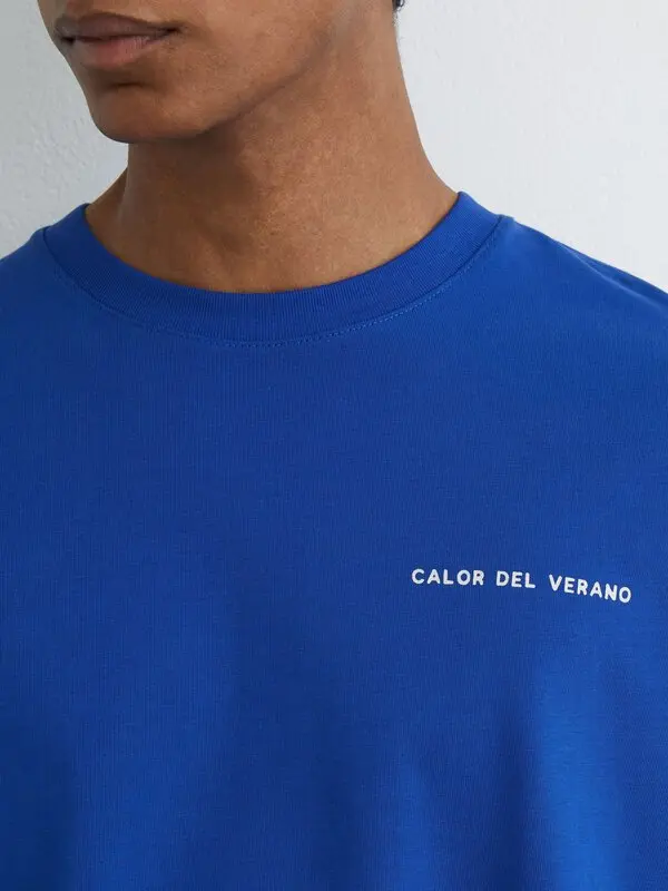 REISS Palma Cotton Logo Long-sleeve Relaxed T-shirt