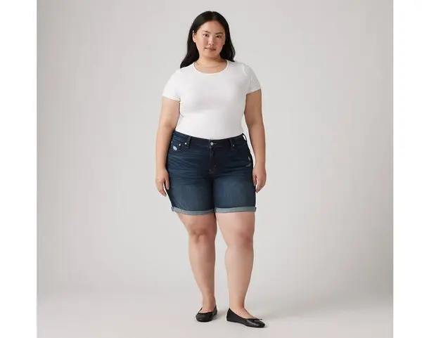 LEVI'S Mid-length Denim Shorts - Young And Old Plus