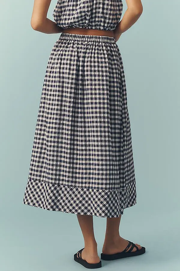 Stateside Gingham Maxi Skirt