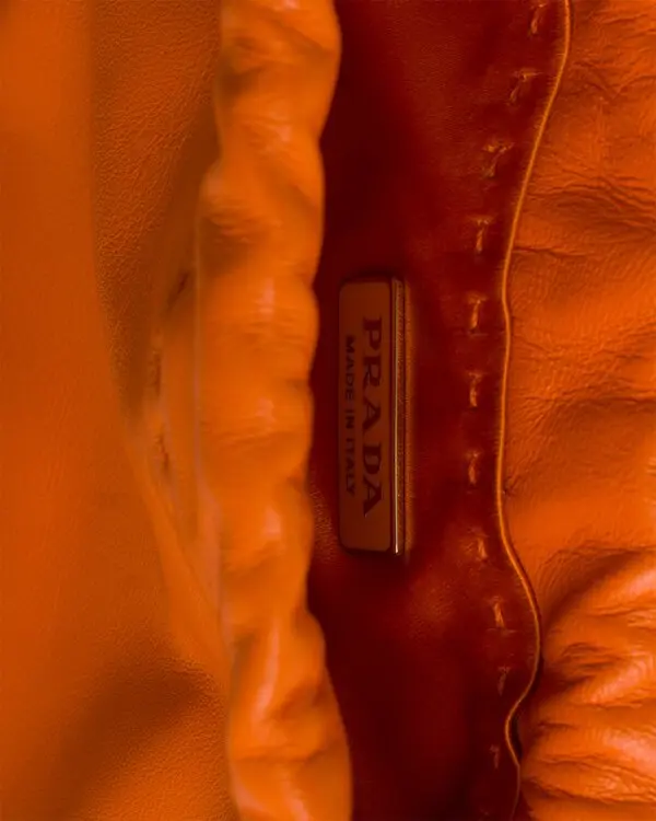 Prada Nappa Leather Smartphone Pouch - Orange