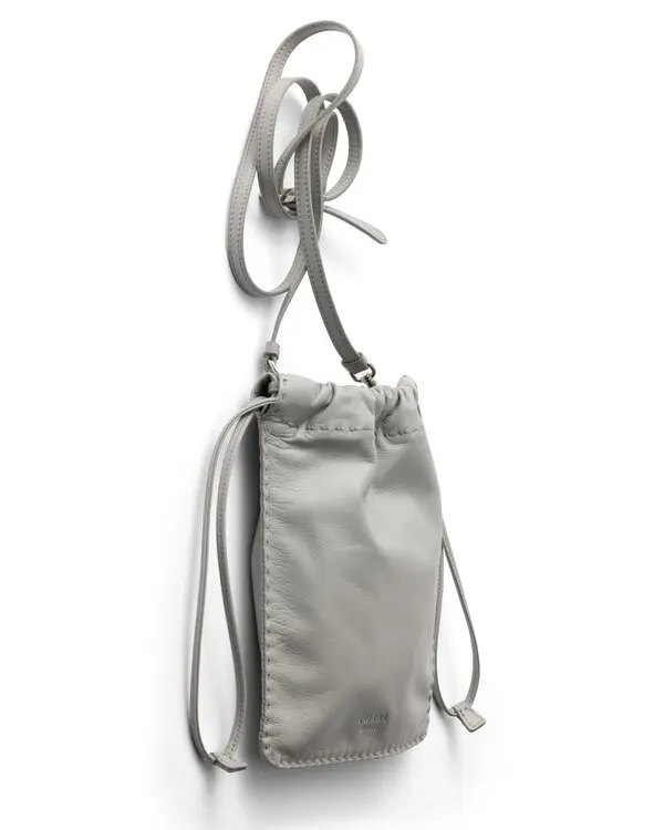 Prada Nappa Leather Smartphone Pouch - Grey