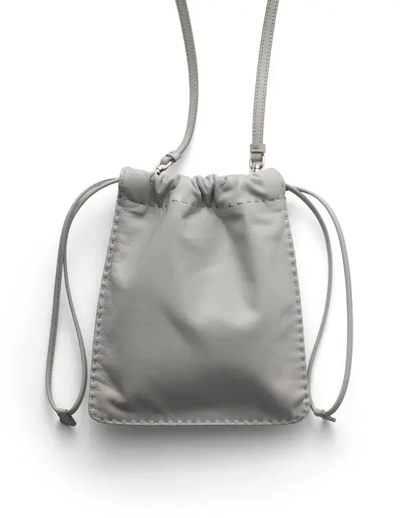 Prada Nappa Leather Smartphone Pouch - Grey