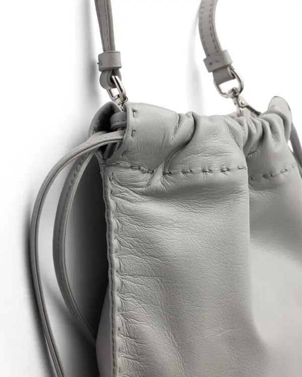 Prada Nappa Leather Smartphone Pouch - Grey