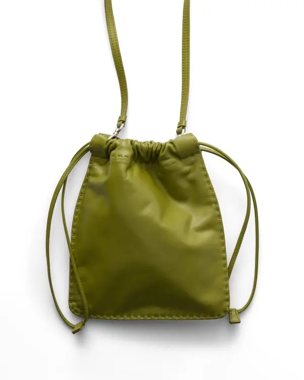 Prada Nappa Leather Smartphone Pouch - Green