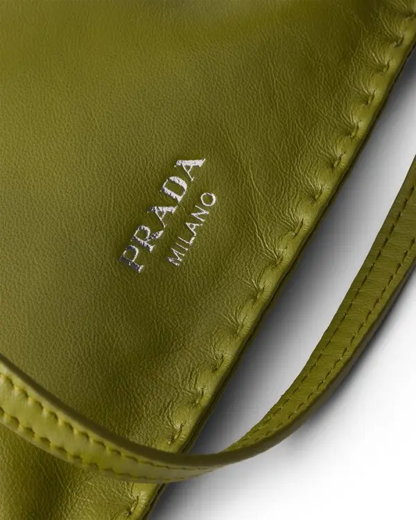 Prada Nappa Leather Smartphone Pouch - Green
