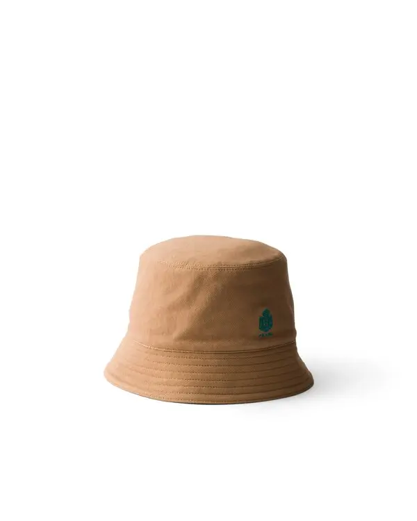 Prada Piqué Bucket Hat - Neutral